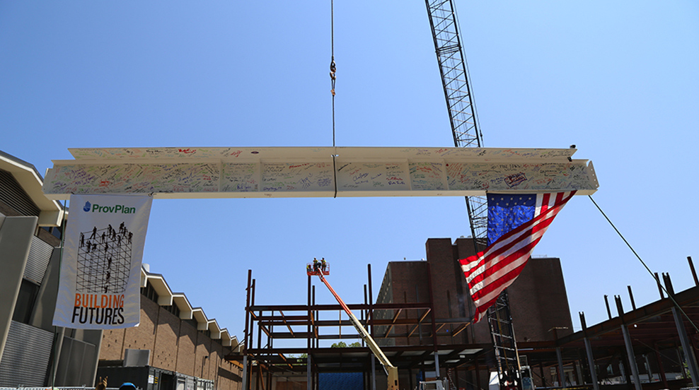 Topping Off Ceremony Celebrates New School Of Engineering Building